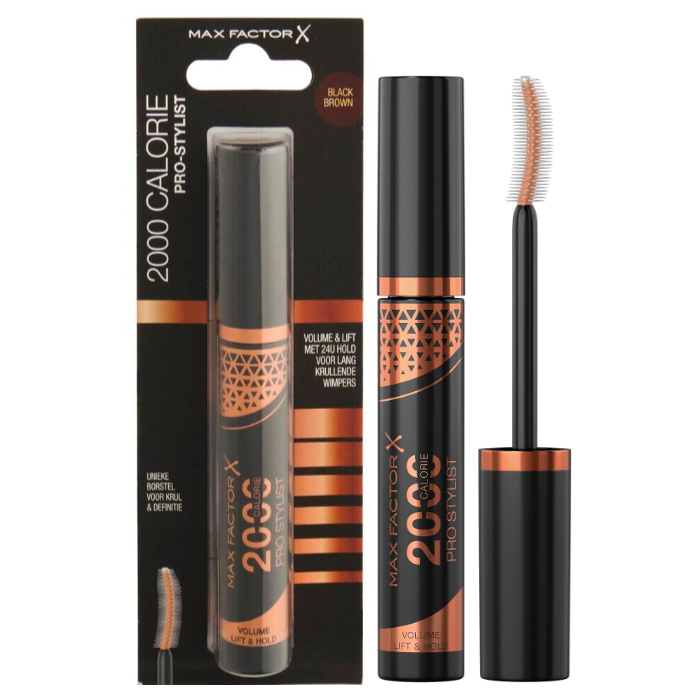 Max Factor 2000 Calorie Pro Stylist Mascara Black Brown | Exquisite ...
