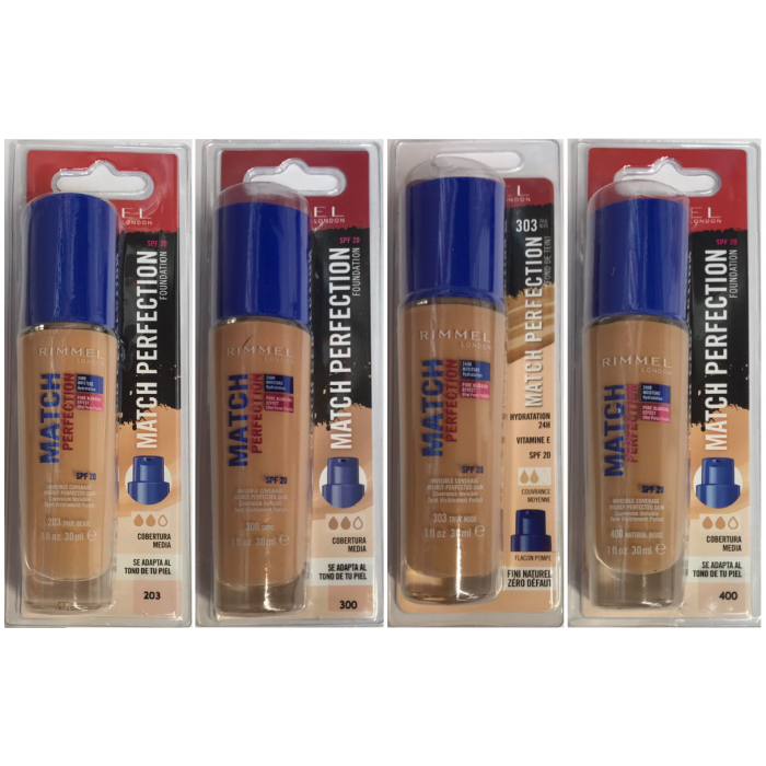 Rimmel Match Perfection Foundation (Blister Pack) | Exquisite Cosmetics